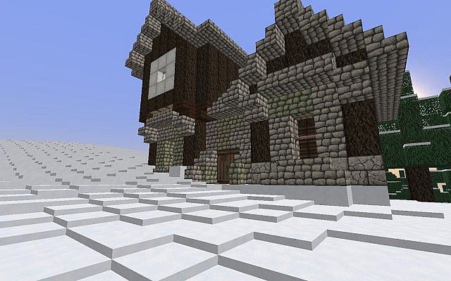 Medieval Snow Cottage Minecraft Project