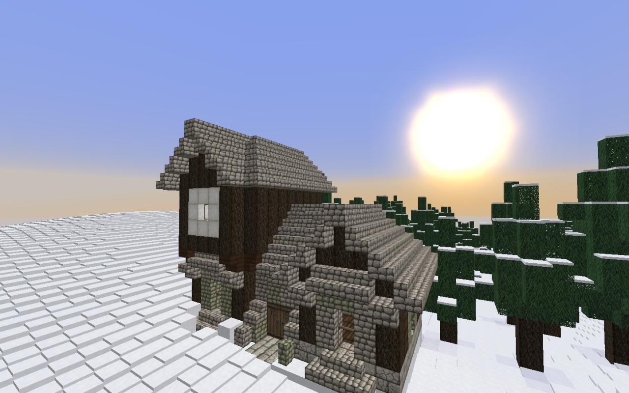 Medieval Snow Cottage Minecraft Project