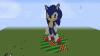 3D Sonic The Hedgehog (sonic unleashed) Statue Minecraft Map