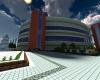 Huge Football Stadium - AFL with schematic Minecraft Map