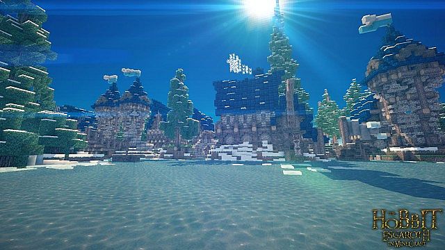 The Hobbit "Esgaroth" in Minecraft (Water city) (Cinematic + Download ...