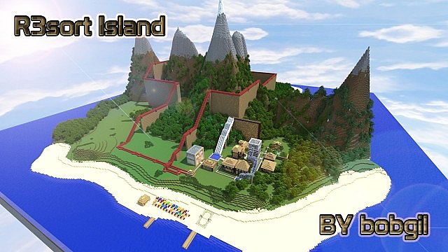 A Resort Island Minecraft Map