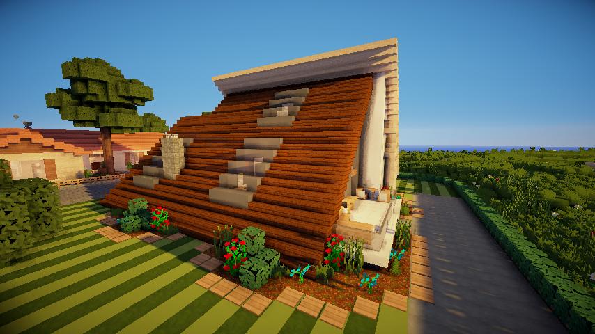 First A-Frame house! | Made by Superprut | Cubed Community! Minecraft Map