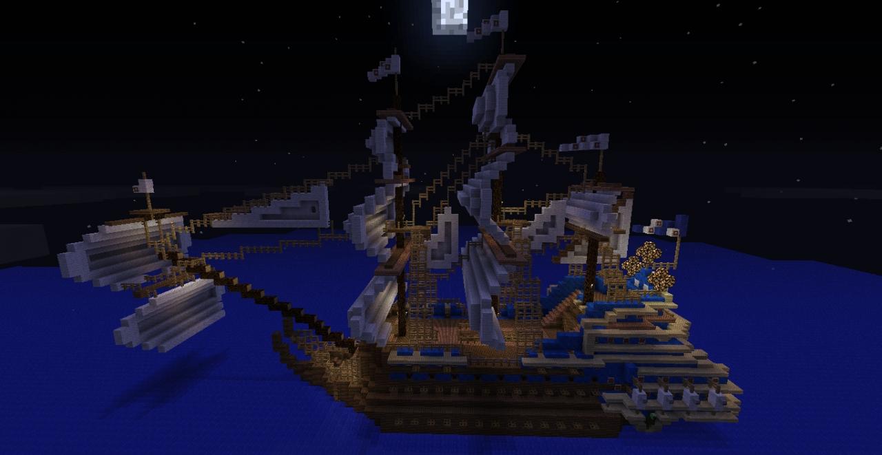 Soleil Royal ( the sail ship ) [ with schematic ] Minecraft Map