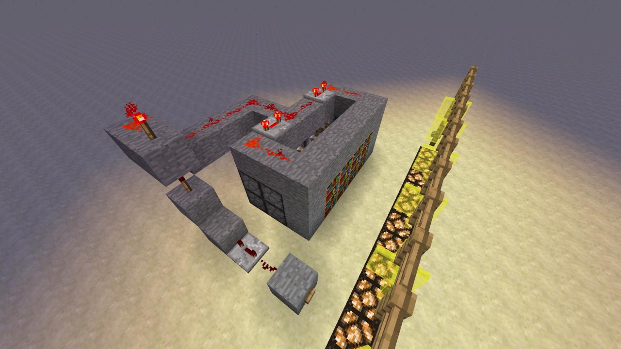 Compact Piston Flush Door ! Minecraft Map