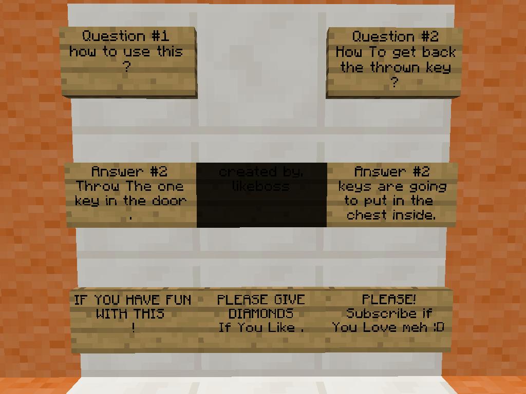 Door Lock [Key] [Working] Minecraft Map