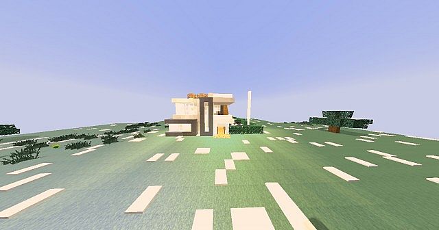 Modern House (SUPERFLAT) Minecraft Map