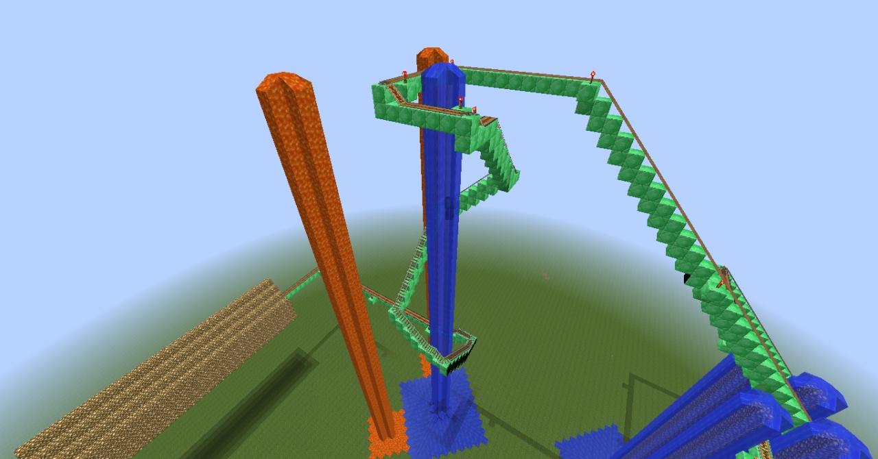Huge Roller Coaster 2 Minecraft Map