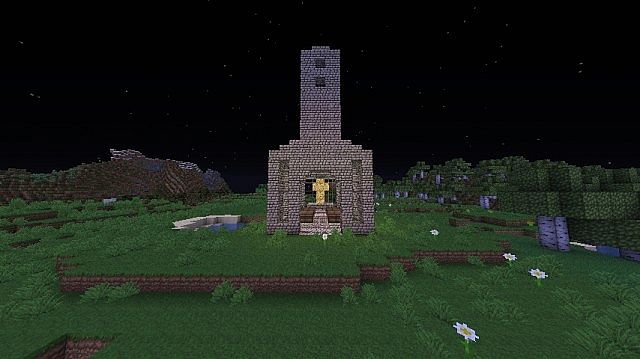 Little cobblestone Church Minecraft Map