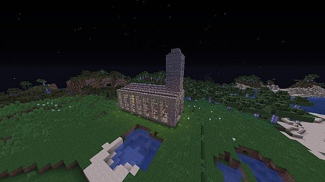 Little cobblestone Church Minecraft Map
