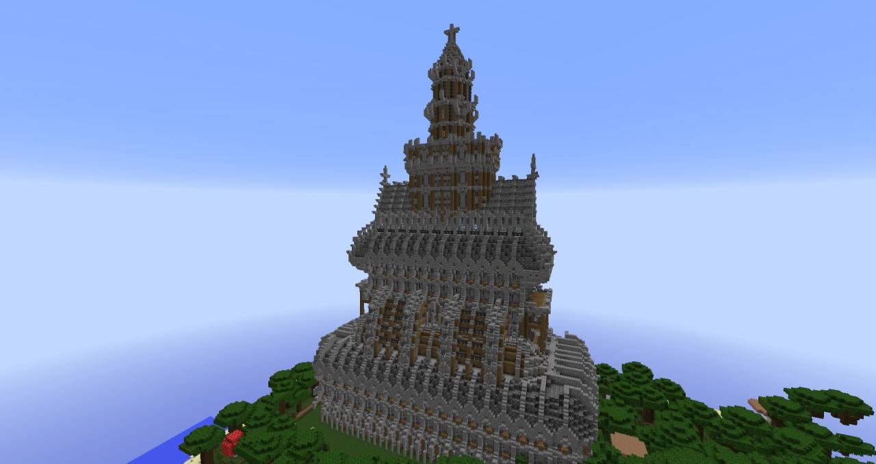 Cathedral - temple - First Try Minecraft Map