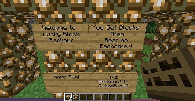 LUCKY BLOCK PARKOUR! Minecraft Map