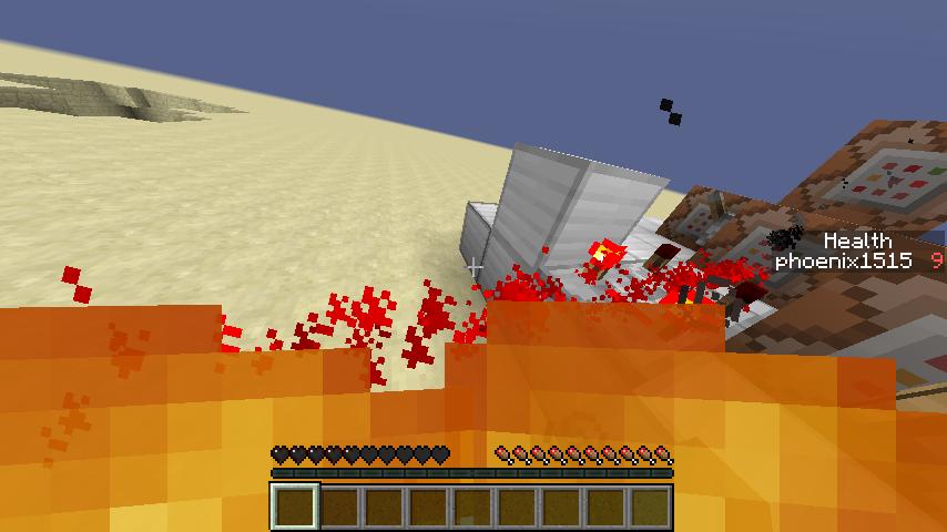 Laser beam in vanilla Minecraft Minecraft Map