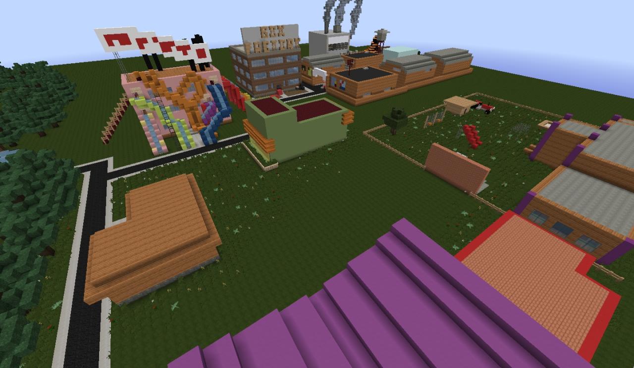 Springfield (WIP) FlowsHD texturepack recommended Minecraft Map