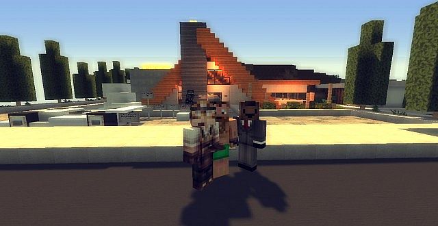 Modern A-Frame House Collab! Minecraft Map