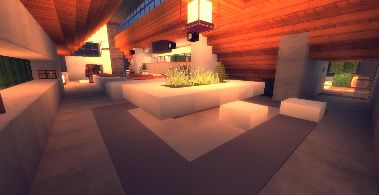 Modern A-Frame House Collab! Minecraft Map