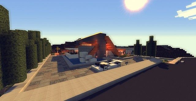 Modern A-Frame House Collab! Minecraft Map