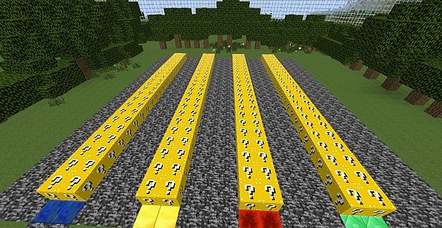 Lucky Block Line-up Minecraft Map