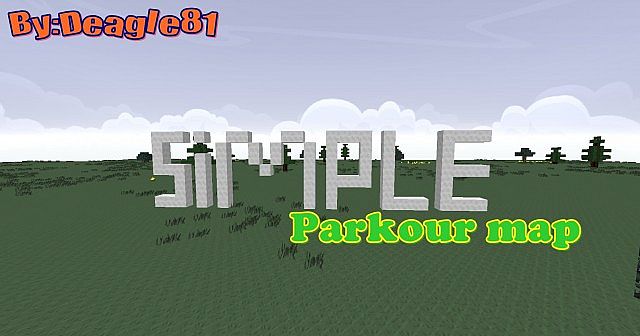 Simple parkour map (multiplayer) Minecraft Map