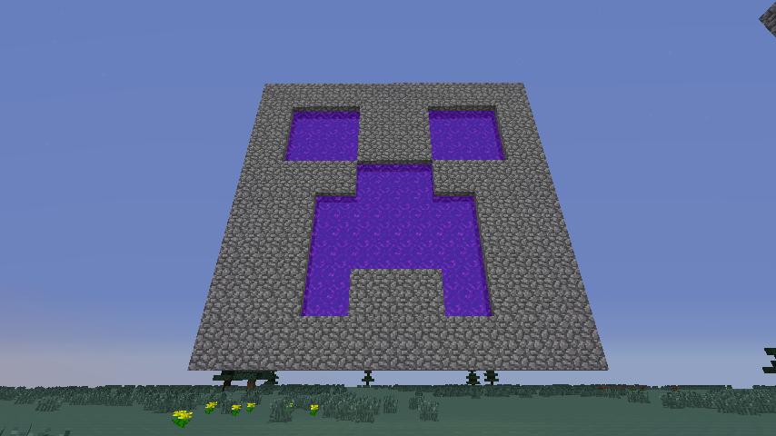 Creeper Face Nether Portal Minecraft Project