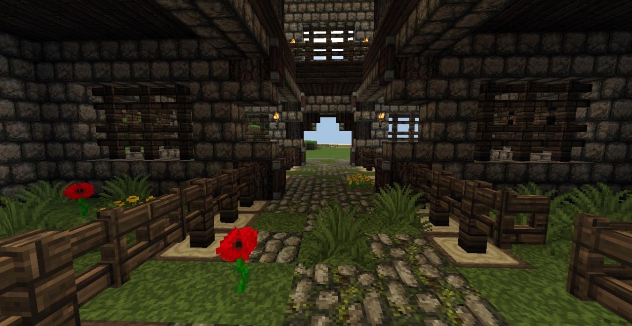 medieval stable (survival mode) Minecraft Map