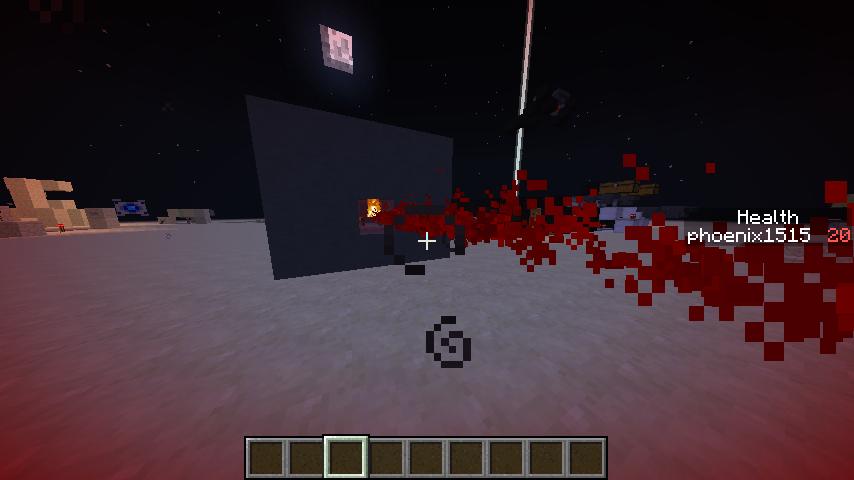 Laser beam in vanilla Minecraft Minecraft Map