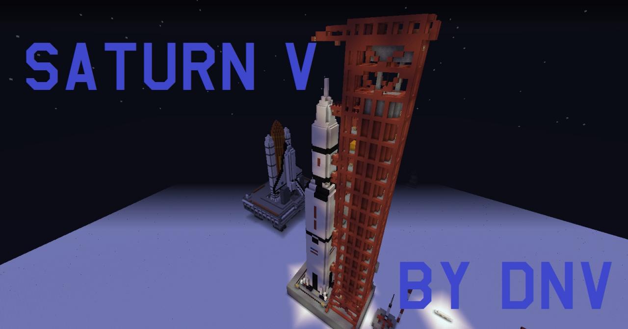 Saturn V on Launch Pad Minecraft Map