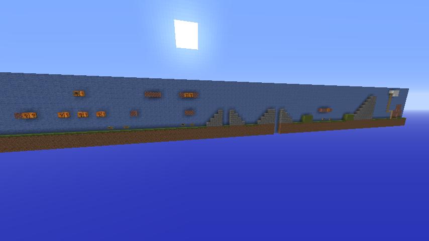 Super Mario Bros world 1-1 Minecraft Map