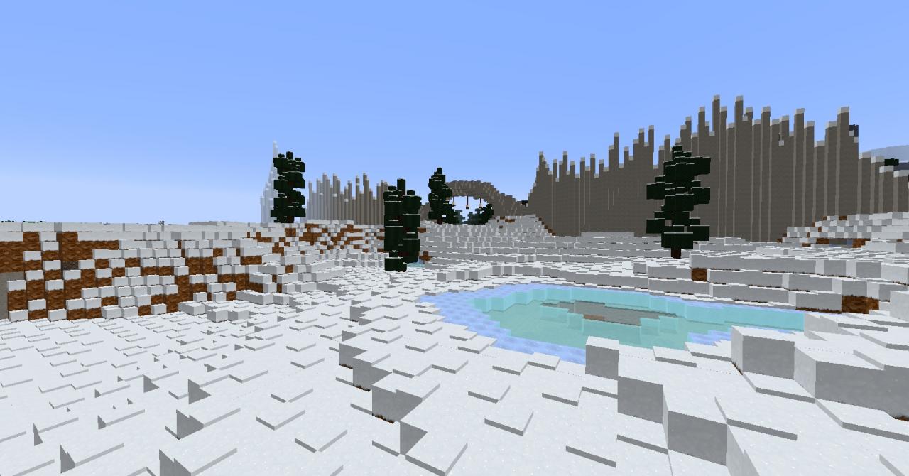 Frozen-Glacier (building preview) Minecraft Map