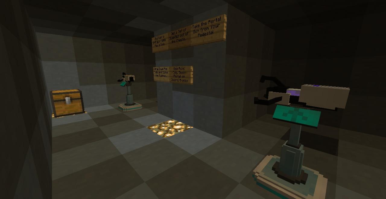 Portal 2 Multiplayer in Minecraft Minecraft Map