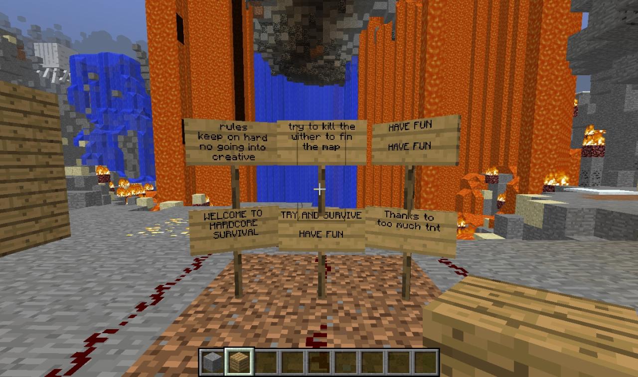 supa dupa hardcore survival Minecraft Map