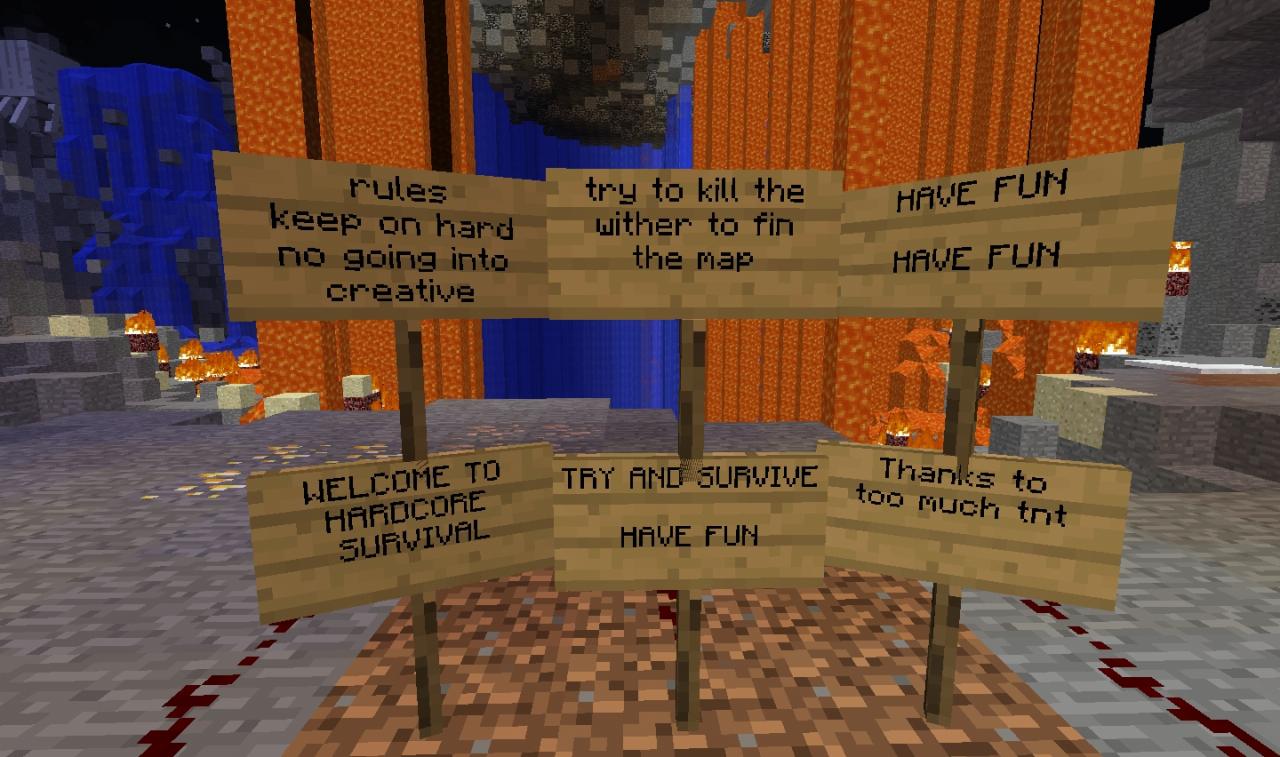 supa dupa hardcore survival Minecraft Map