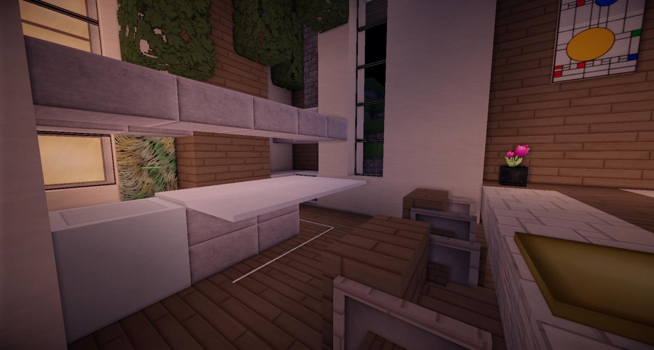 Modern valley house Minecraft Map