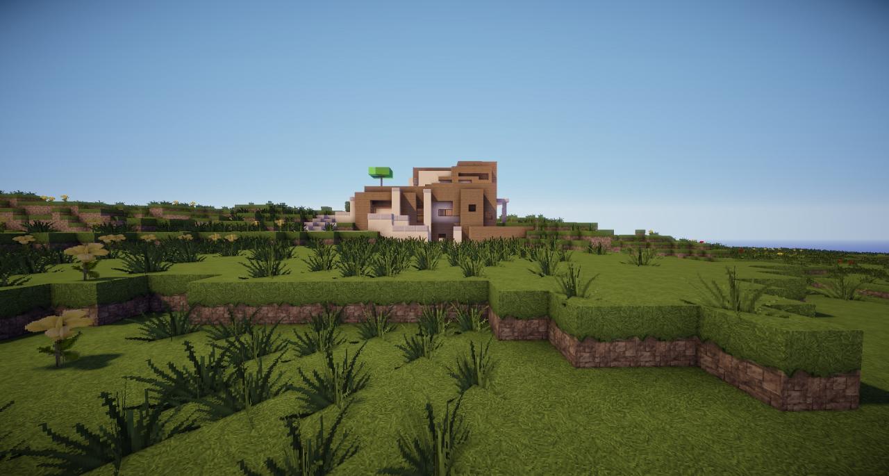 Modern valley house Minecraft Map