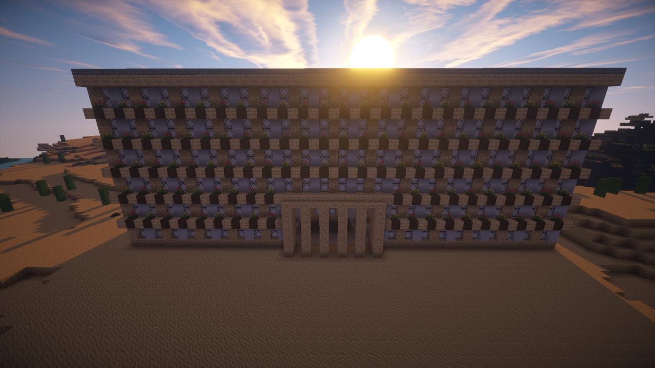 Customizable Empty Desert Hotel Minecraft Map