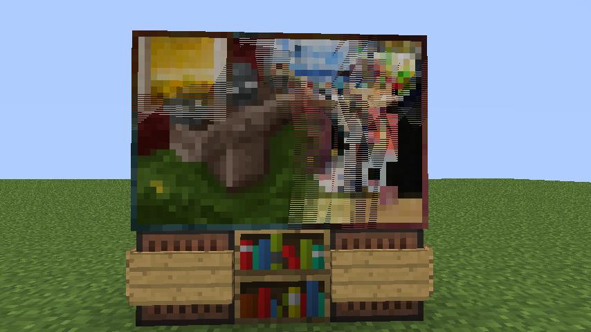 Animated Working TV!! [No Redstone, No Mods] Minecraft Map