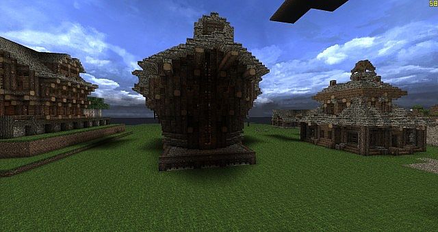 fantasy medieval building Minecraft Map