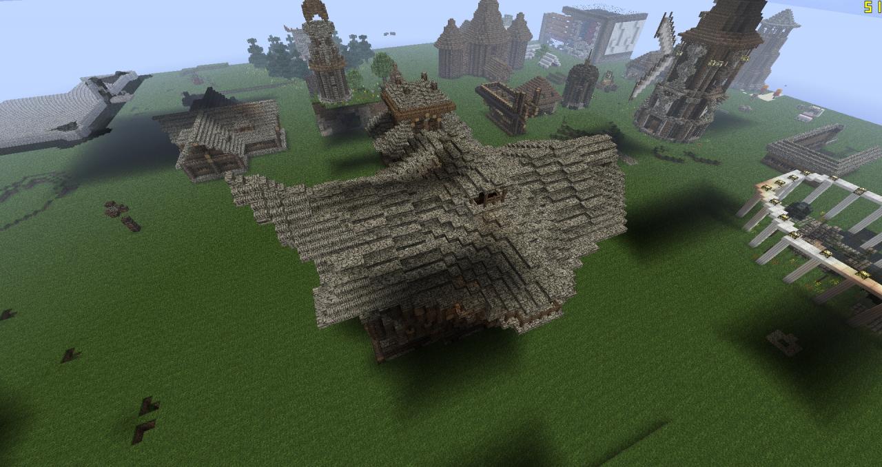 fantasy medieval building Minecraft Map