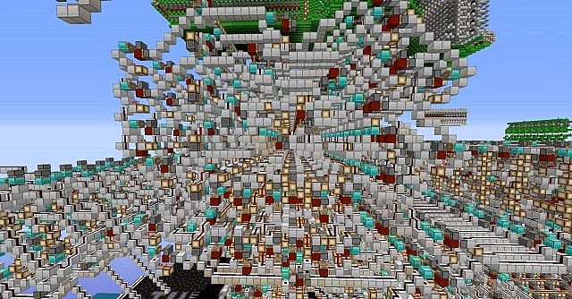 Instant Wire CPU / 16 Bit ALU Minecraft Map