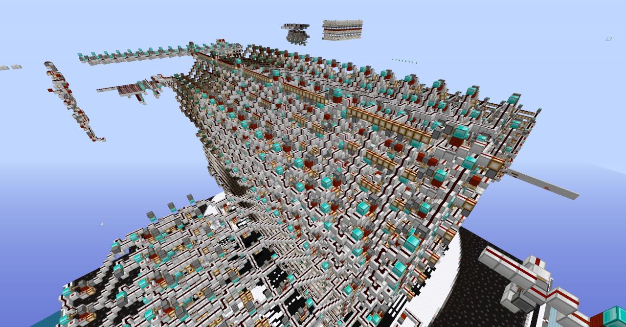 Instant Wire CPU / 16 Bit ALU Minecraft Map
