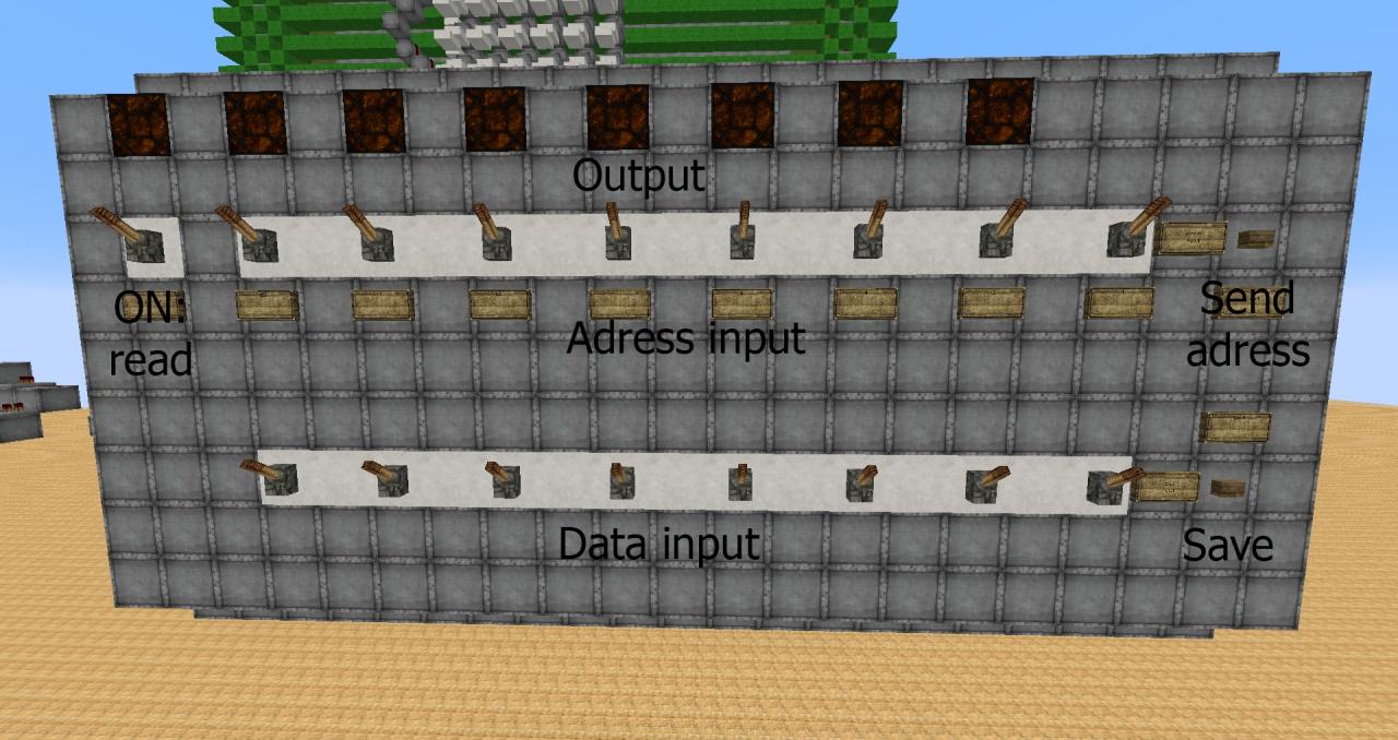 256 byte Hard Disk Drive Minecraft Map