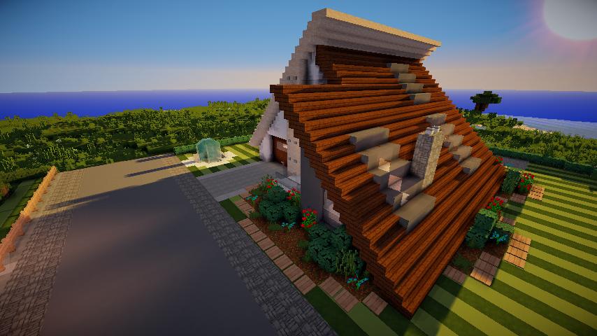 First A-Frame house! | Made by Superprut | Cubed Community! Minecraft Map