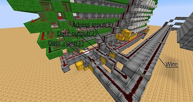 256 byte Hard Disk Drive Minecraft Map