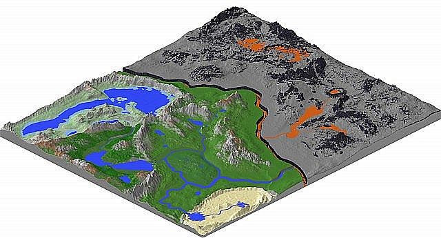 Apocalypse Split [Custom Terrain] Minecraft Map
