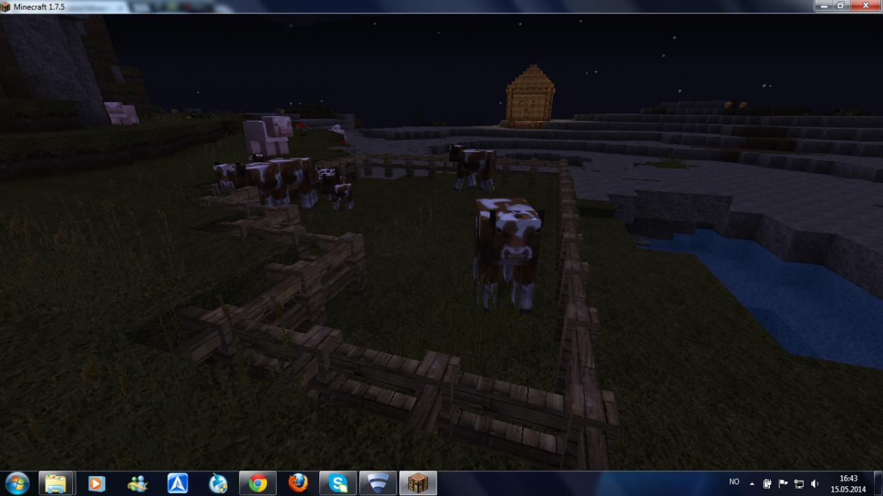 house with cows Minecraft Map