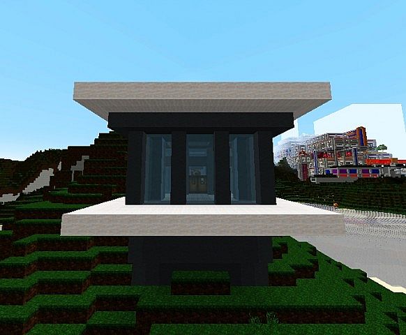 Hillside Modern House Minecraft Map