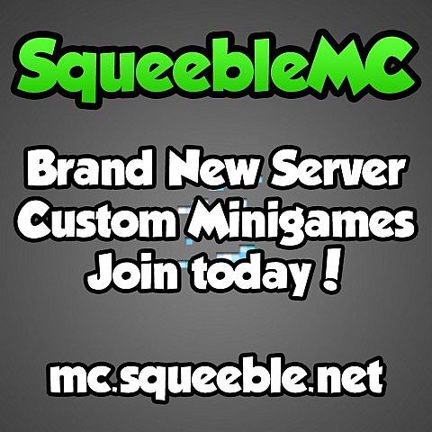 Squeeble Network [Custom Minigames] Minecraft Server