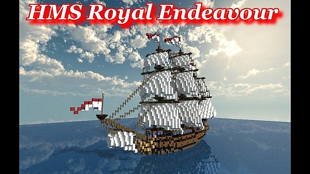 British 3rd Rate Ship of The Line: HMS Royal Endeavour Minecraft Map