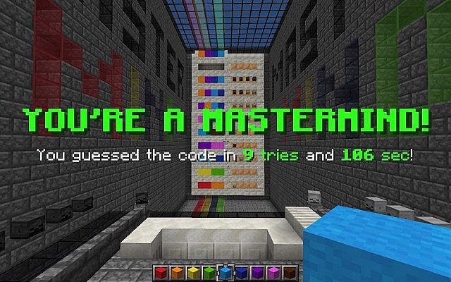 [1.8] MASTERMIND Redstone Minigame – The original puzzle! [6 to 9 ...