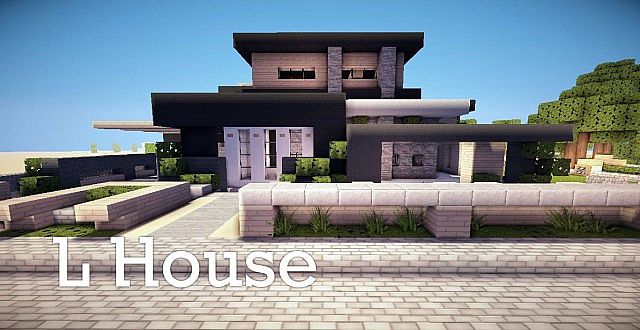 L House - Modern House #3 Minecraft Map